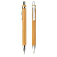 Quality Supply of bamboo advertising pens, bamboo environmentally pen with laser logo for sale