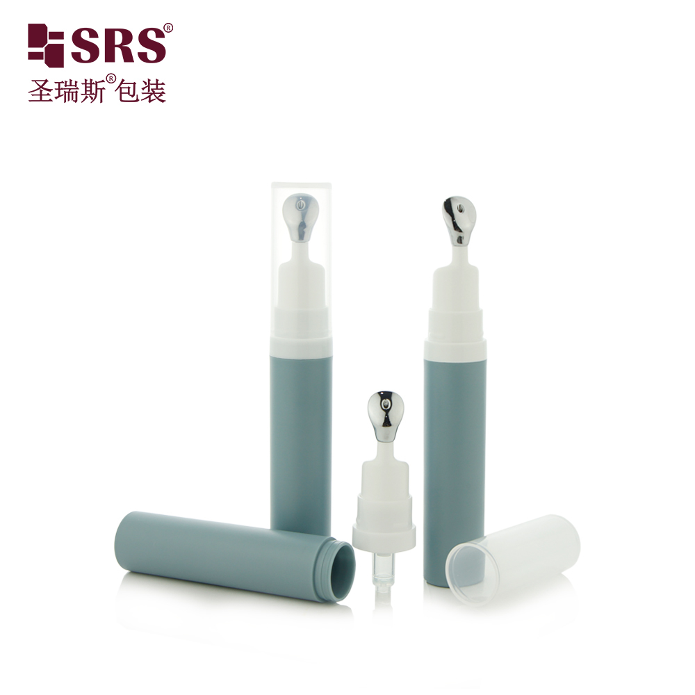 Quality A0035B 7.5ml 10ml 15ml Empty Snap On Zinc Metal Applicator Head Airless Pump for sale