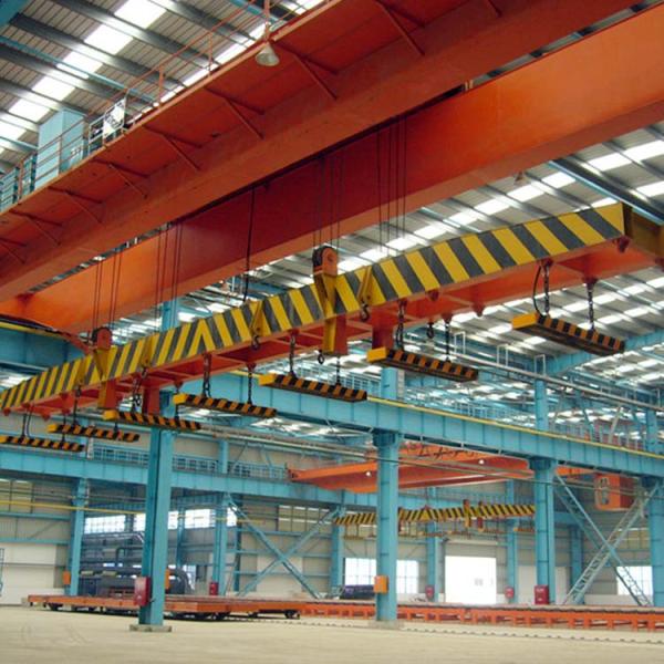 Quality Double Beam Overhead Shop Bridge Crane EOT Crane 5 Ton With Hanging Girder for sale