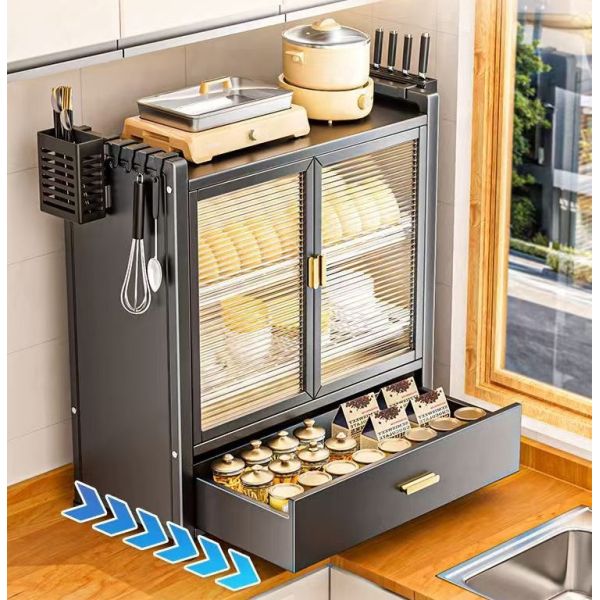 Quality Multi Functional Movable Kitchen Work Station Thickened Carbon Steel Multi Layer for sale