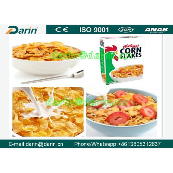 Quality Breakfast Cereal Bar / Corn Flakes Processing Line SS304 with CE Standard for sale