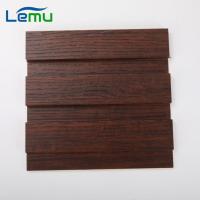 Quality Slat Interiored Nano PVC Wood Effect Indoor Fluted Wall Panel for Household for sale