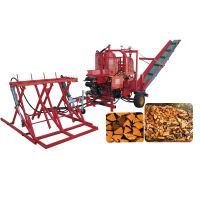 Quality fire wood cut and splitter machine automatic wood splitter 30t petrol engine for sale