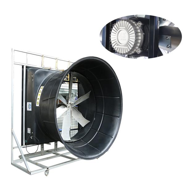 Quality 129kg Industrial Exhaust Fan With 2185*2185*885mm And 345r/Min Rotation Speed for sale