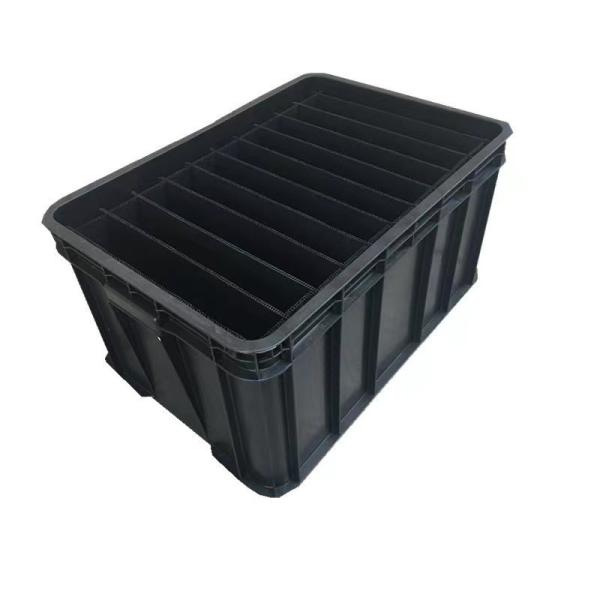 Quality Small ESD Safe Plastic Boxes 350*265*125mm Anti Static Bin Glossy Lamination for sale