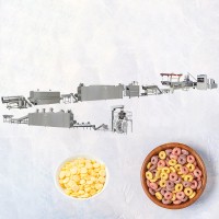 Quality Stainless Steel Breakfast Cereal Production Line Corn Flakes Making Machine for sale