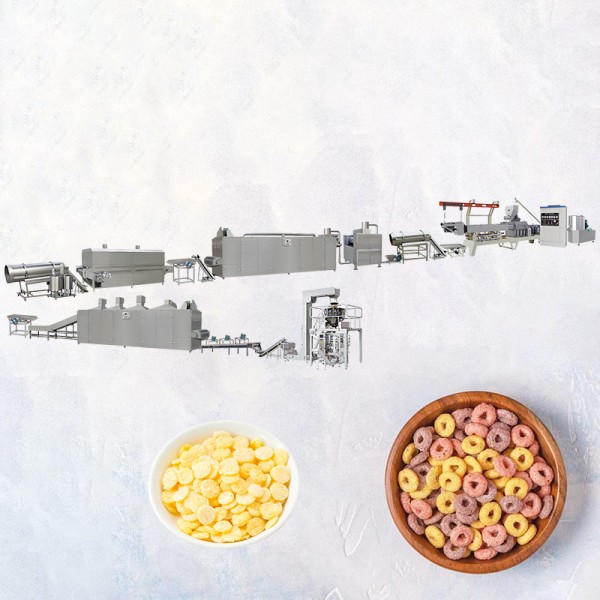 Quality Stainless Steel Breakfast Cereal Production Line Corn Flakes Making Machine for sale