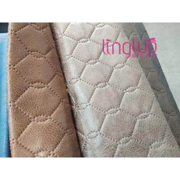 Quality Ultrasonic wave suede fabric for sale New design soft touch Tech Cloth Cover for sale