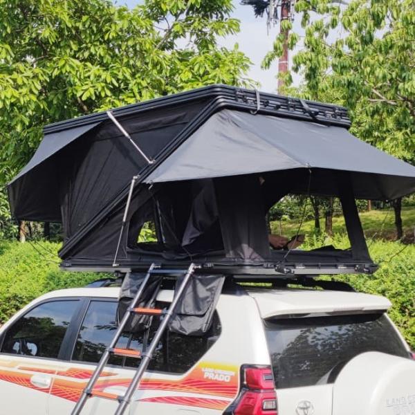 Quality Foadable Black Z Rooftop Tent With 3000mm Waterproof Rating Four Reason for sale