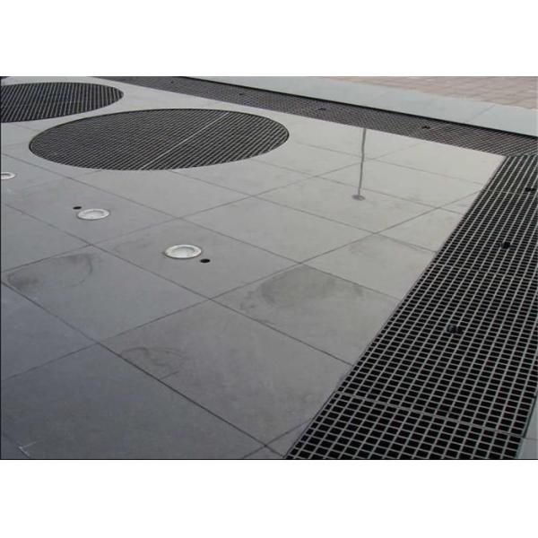 Quality Sidewalks Steel Grating Drain Cover Rectangle / Square Mesh High Bearing for sale