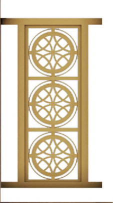 Quality Solid Brass Casting Screens , Brass Decorative Partition Wall Spot for sale