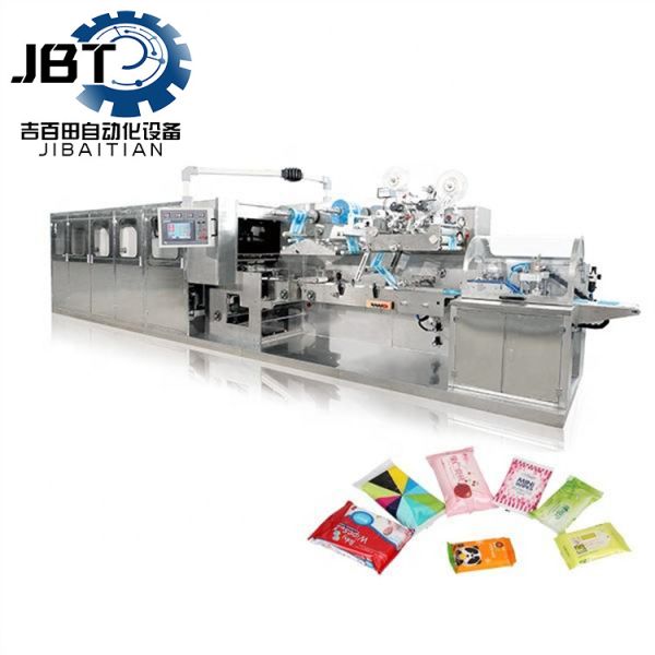 Quality Eco-Friendly Wet Wipe Production Line Customizable Folding AC Power Supply For Single Pack Packaging for sale