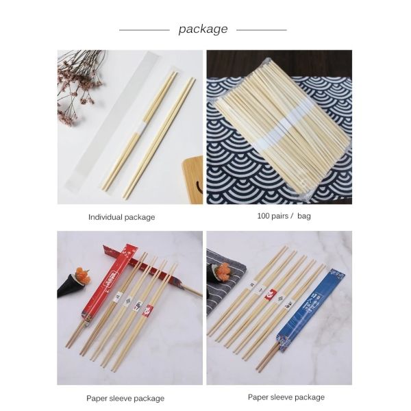 Quality Eco-friendly Natural Healthy Custom Printed Bamboo Chopsticks for Sushi for sale