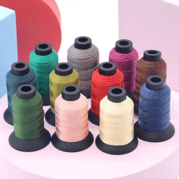 Quality Sample of Eco-Friendly Boho 210D Polyester Thread for Hand Woven Sewing Machine for sale