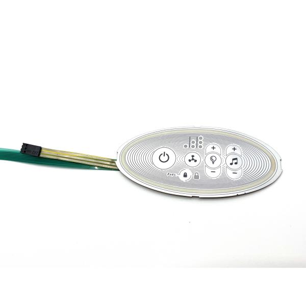 Quality Customizable Backlight Membrane Switch Keypad High Effective For Electric Fan for sale
