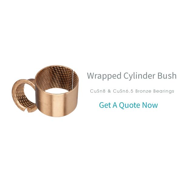 Bronze Cusn8 Wrapped Oilless Sliding Bushing Thin Wall Bearing Bush