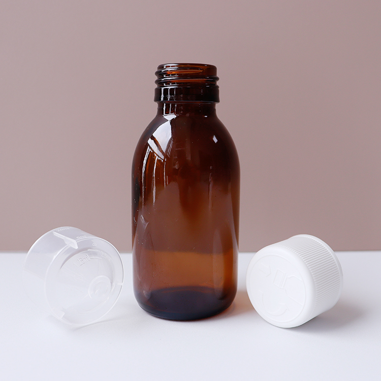 Quality Empty 90ml Glass Makatussin Bottle for sale