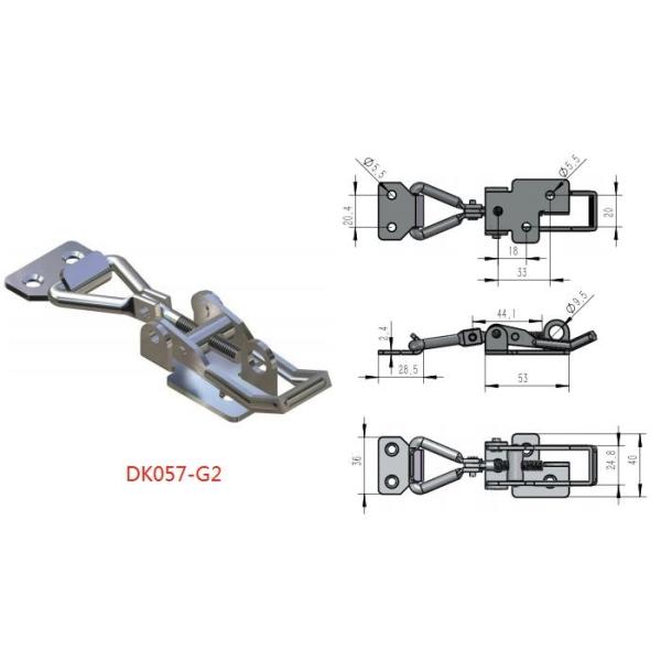 Quality SUS201 Rustproof Adjustable Toggle Latch With Keyhole Quick Release for sale