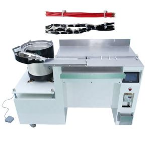 Quality Desktop Automatic Self Locking Nylon Cable Tie Machine Automatic PLC Touch for sale