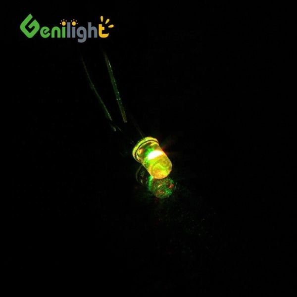 Quality 5mm Yellow Candle Light Flicker Diodes Bright LED Light with Max. Reverse for sale