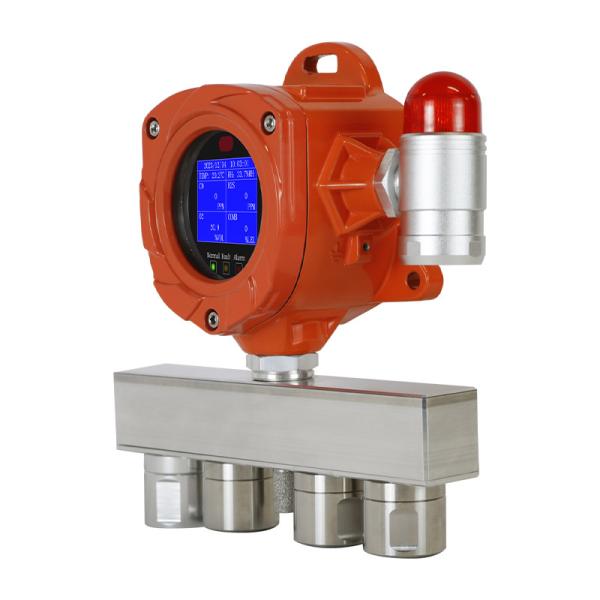 Quality Wall Mount Multigas Detector SO2 O2 CO CH4 NH3 Gas Detector With Relay Output for sale