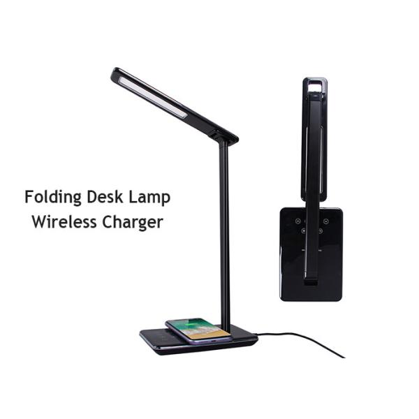 Quality Alu Touch Switch Desk Lamp 10W QI Wireless Charging Pad for sale