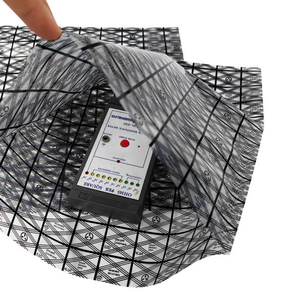 Quality Anti Static Motherboard Graphics Card Bag Grid Static Flat Mouth PE Bag for sale