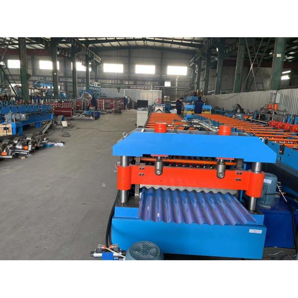 Quality Roofing Corrugated Metal Roll Forming Machine 762mm Width 0.8mm Thickness for sale