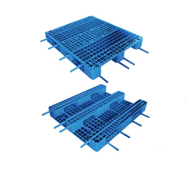 Quality 3 Skids HDPE Pallets Open Deck Plastic Pallet 45*35cm 100*50cm for sale