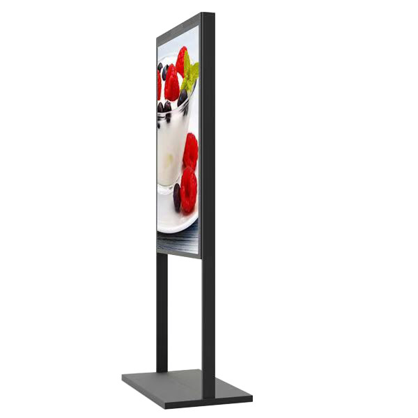 Quality 43 Inch Double Sided LCD Screen Module Advertising Floor Dual Sided Window Kiosk for sale