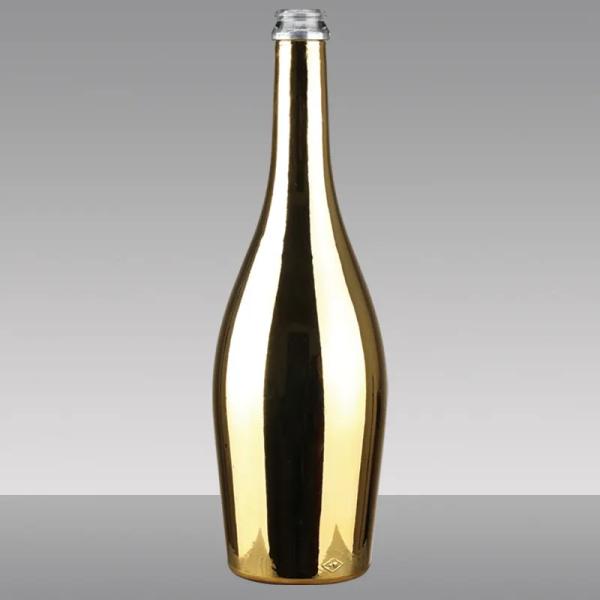 Quality Decal Surface Handling 750ml Glass Bottle for Champagne and Rum in Custom Color for sale