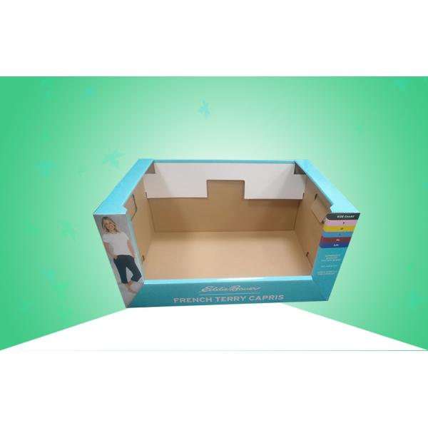 Quality Stacked Up Cardboard Display Trays Double Wall Board Large Space For Selling for sale