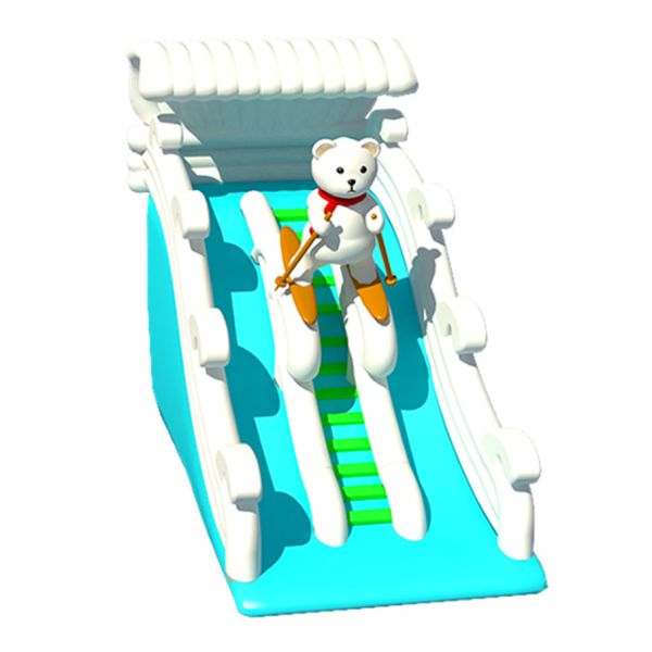 Quality Clown Inflatable Slide With Elephant Theme For Children Fun Park for sale