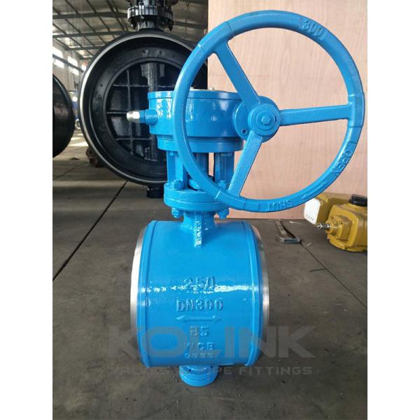 Quality Triple Offset Butterfly Valve Cast Steel High Pressure Butt Weld for sale