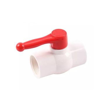 Quality 2 Way Straight Through Type Manual PVC Ball Valve UPVC Fixed Control Flow Water for sale