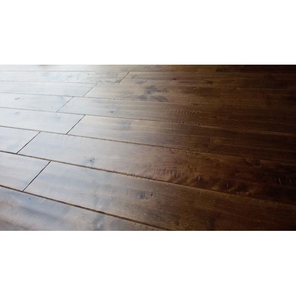 Quality rustic Solid Birch Hardwood Flooring., stained and matt finishing, handscraped for sale