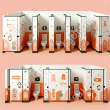 Quality 1950MM Durable Scratch and Impact Resistant Toilet Partition Wall for sale