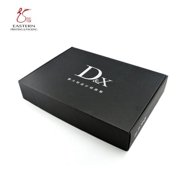Quality Corrugated Cardboard Shipping Boxes With Silver Foil Stamping for sale