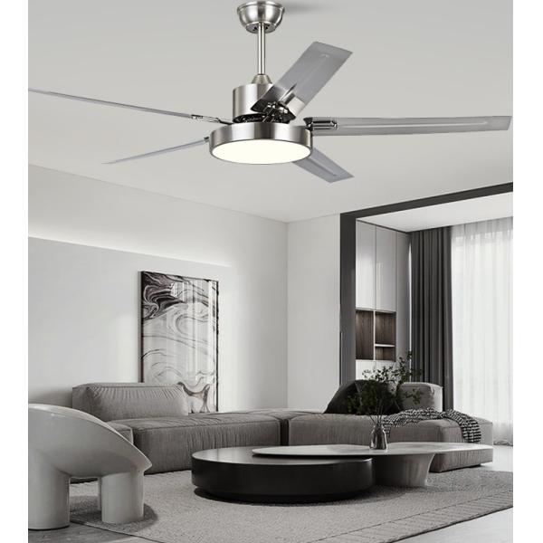 Quality ABS Blades Modern LED Ceiling Fan 52 Inch DC Motor Ceiling Fan for sale