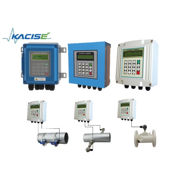 Quality Wall Type Rail Mount Ultrasonic Flow Sensor with RS485 Communication and Remote for sale