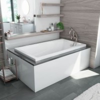 Quality CUPC Approved Undermount Soaking Tub White Alcove Acrylic 60 X 30 for sale