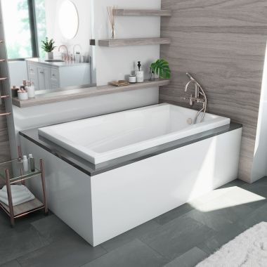 Quality CUPC Approved Undermount Soaking Tub White Alcove Acrylic 60 X 30 for sale