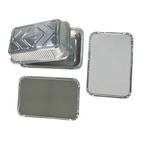 Quality Disposable Take Out Food Container with Paper Lid and Food Grade Aluminum Foil for sale