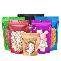 Quality Premium Stand up Pouch Clear Resealable Plastic Zip Lock Bag for Snacks Candy for sale