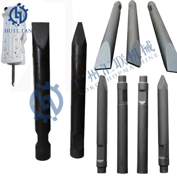 Quality MB856 MB800 MB695 MB695 Breaker Chisels MB675 MB656 MB550 MB506 Hammer Tool Chisels For Stanley Hydraulic Breaker Parts for sale