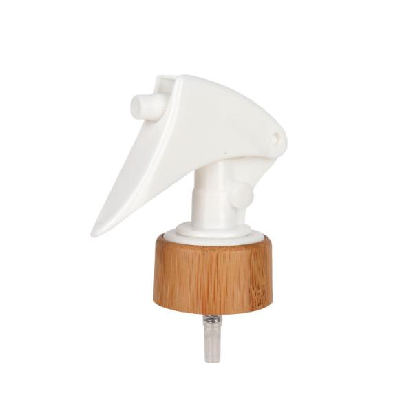 Quality 24/410 White Plastic Bamboo Perfume Atomizer Eco Friendly Toner Sprayer With A for sale