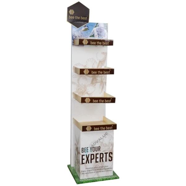 Quality Flat Packed Cardboard Stand Display Pedestals For Promotion / Advertising for sale