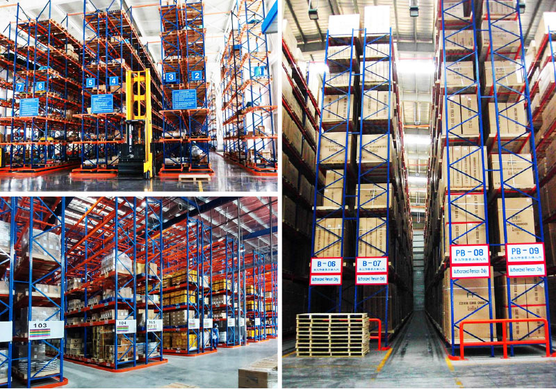 VNA Rack Or Very Narrow Aisle Rack High Density Warehouse Storage Racking