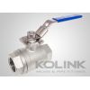 china 2-Piece Stainless Steel Ball Valve BSPT NPT 1000PSI Full Bore