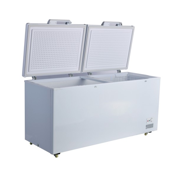 Quality Commercial Chest Freezer with Horizontal Double Doors and Customized Dimensions for sale